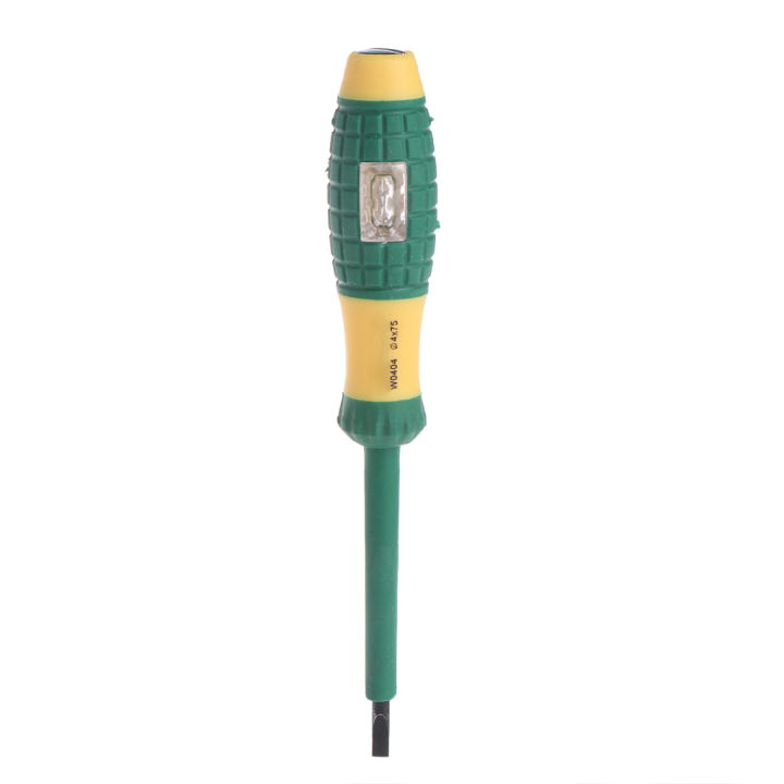 Electrical Tester Pen 220V Slotted Screwdriver Circuit Current Voltage ...