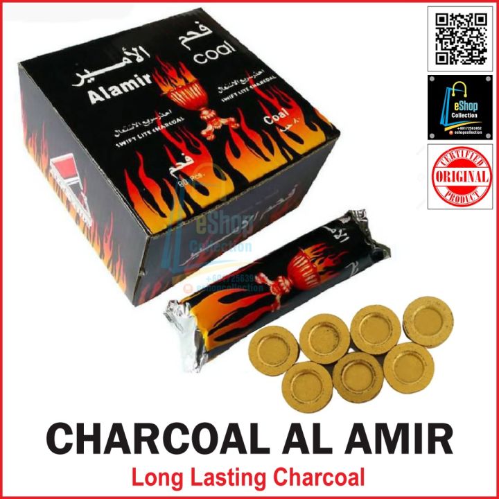 Charcoal Al Amir GOLD 1 box 100 pcs (arang ) for Bakhoor original one ...