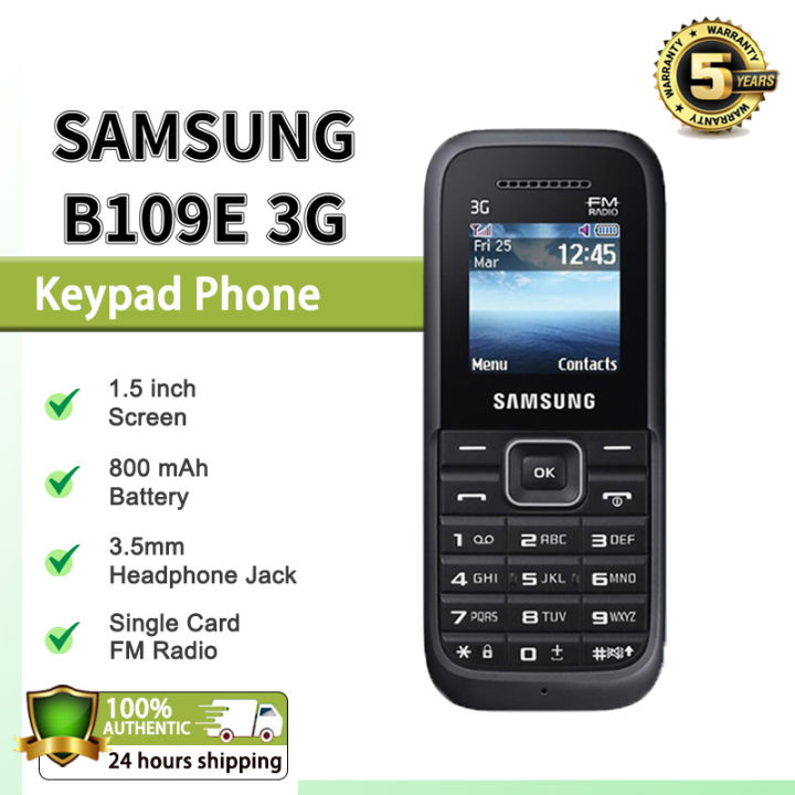 SAMSUNG B109 Mobile Keypad Backup Secure Keypad Phone Original NEW COD ...