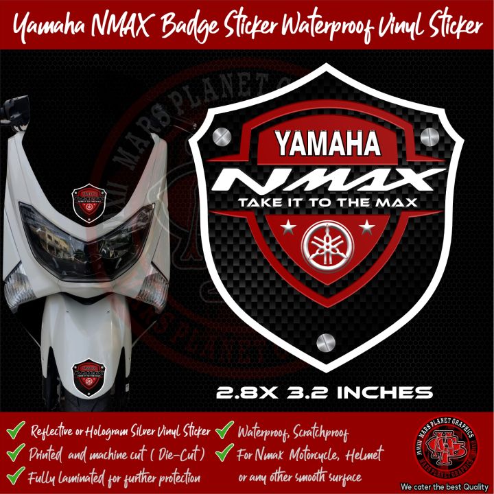 YAMAHA NMAX 155 STICKER DECAL EMBLEM HOLOGRAM WEATHERPROOF | Lazada PH