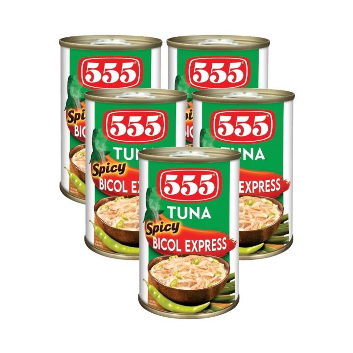 555 Tuna Bicol Express Healthy, High Protein, Vit A, No Preservatives ...