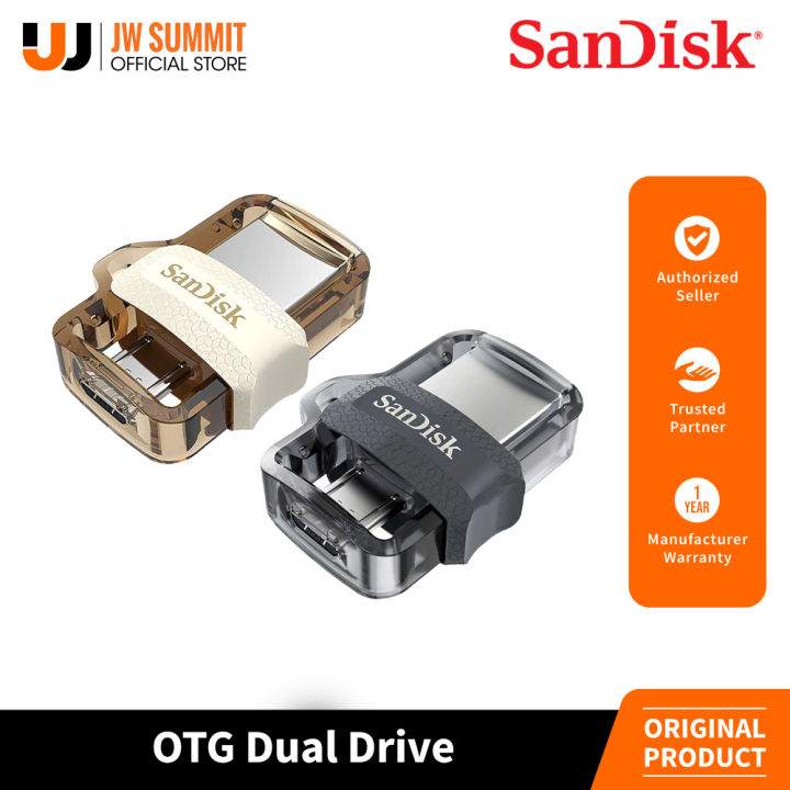 SanDisk Ultra 16GB/32GB/64GB/128GB OTG Dual Drive M3.0 for Android ...