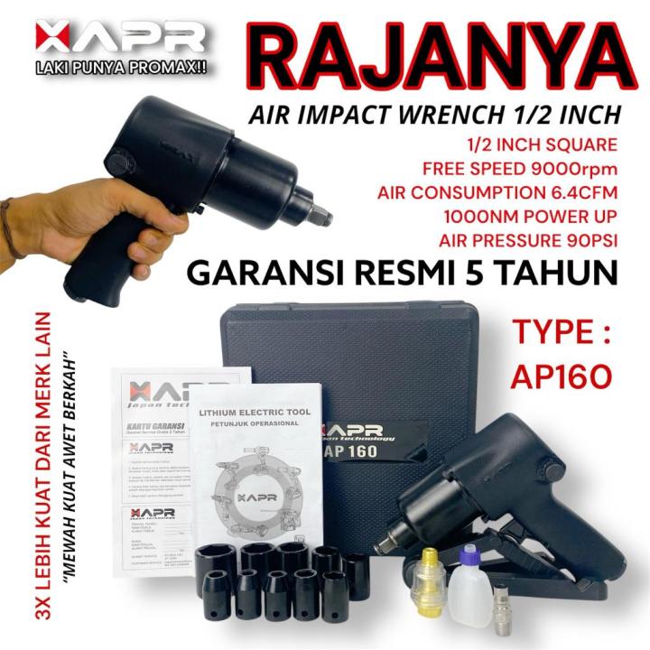 Air impact raja impek angin APR AP160 1/2INCH bor pembuka baut angin ...