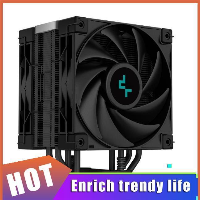 Deepcool AK400 ZERO DARK PLUS Performance CPU Air Cooler 4 Copper Heat ...