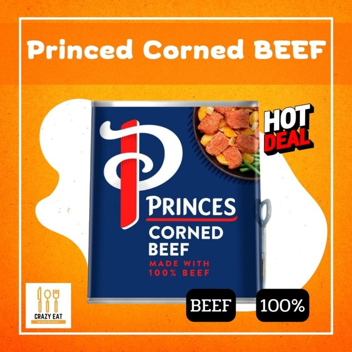 ฺBest Seller Princes Corned Beef 340g ปริ๊นท์ คอร์เนดเนื้อ 340 กรัม ...