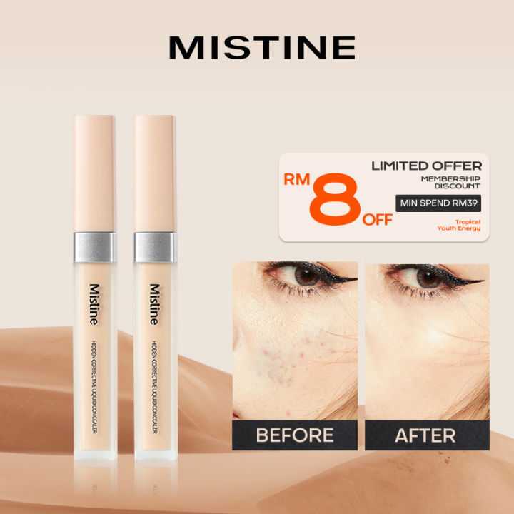 MISTINE Traceless Soft Matte Liquid Concealer Long Wearing 6.5ml 遮瑕液 防水 ...