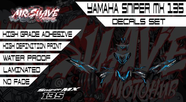 Yamaha Sniper MX 135 Starline Decals Set | Lazada PH