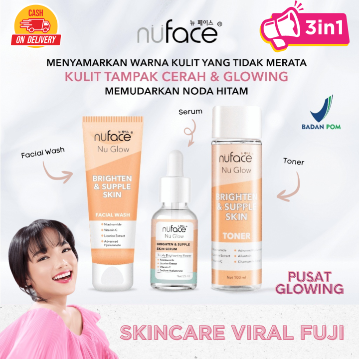 Nuface Skincare Fuji 3in1 Nu Glow Brightening | Lazada Indonesia