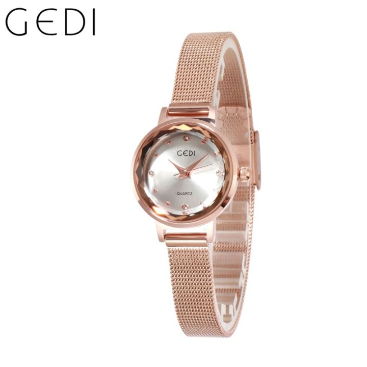 Women's watch Gedi 6323 mesh belt | Lazada.co.th