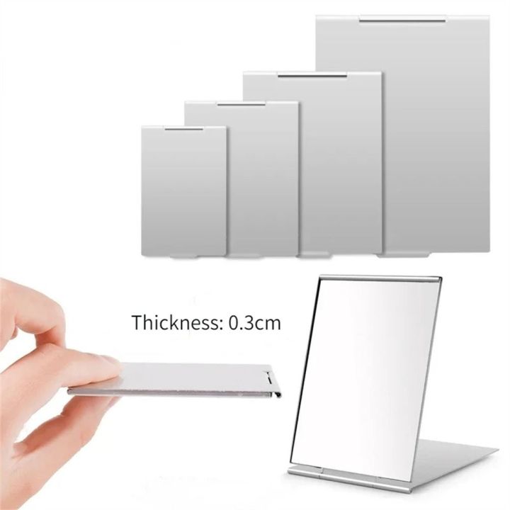 PRETTY Aluminum Folding Mirror Foldable Rectangle Pocket Mini Mirror ...
