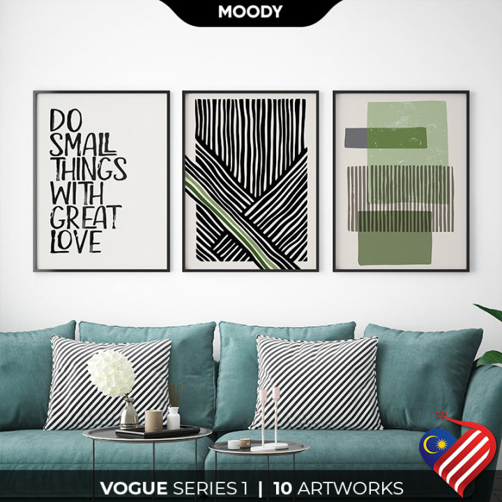 MOODY VOGUE Framed Poster Series 1 | VOGUE Poster Frame | Wall Art Wall ...