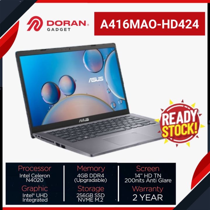 ASUS Laptop VivoBook 14 A416MAO-HD424 Celeron N4020 4/256GB SSD/Win11 ...