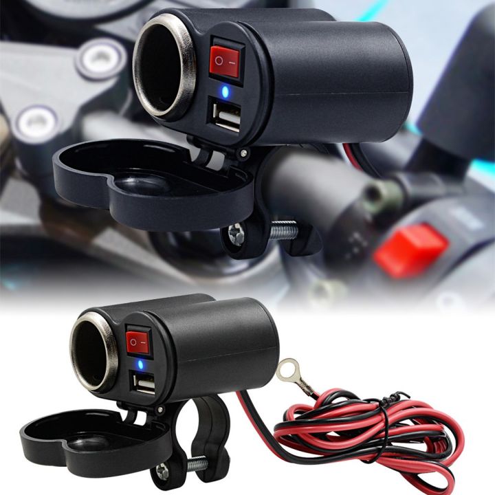 【MOTORCYCLES】 Convenient 12V USB Motorcycle Ignizer Power Port Outlet ...