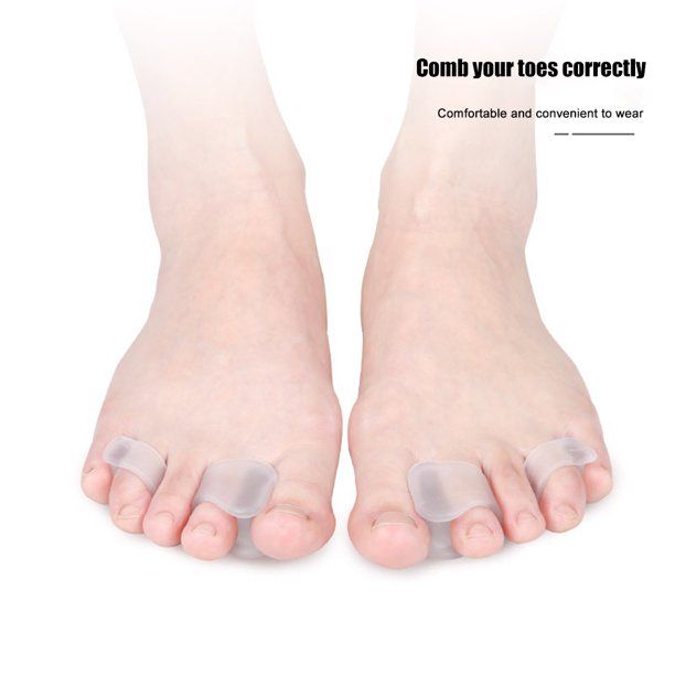 Toe Spacers - To Straighten Overlapping Toes , Realign Crooked Toes , Hammer Toe , Calluses ...