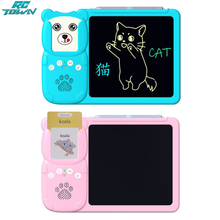 Talking Flash Cards Writing Tablet Bilingual Sound Nursery Rhymes Word ...