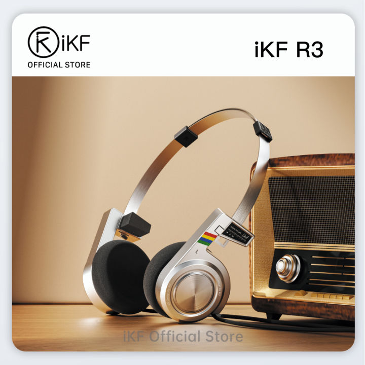 iKF R3 Retro Wireless Bluetooth Headphones with Multipoint Mode ...