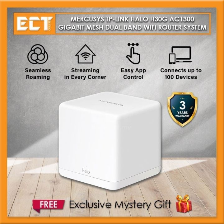Mercusys TP-Link Halo H30G AC1300 Gigabit Dual Band Whole Home Mesh ...
