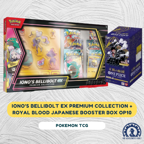 Pokémon TCG: Iono's Bellibolt ex Premium Collection + OP-10 Royal Blood ...