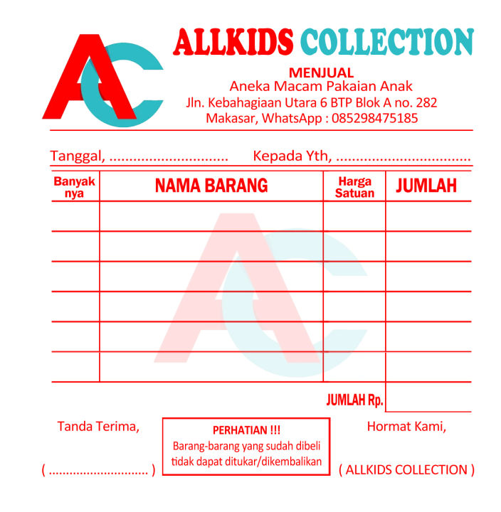 CETAK NOTA 1/6 FOLIO | CETAK NOTA KECIL | CETAK NOTA KEREN | CETAK NOTA ...