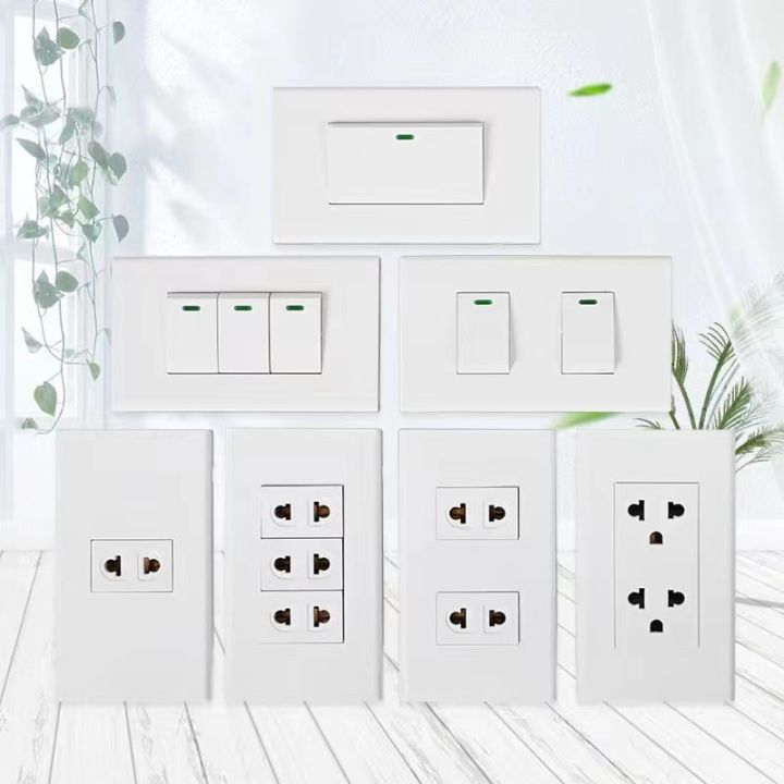 Wide series universal outle 1gang 2gang 3gang outlet 1way 3way switch ...