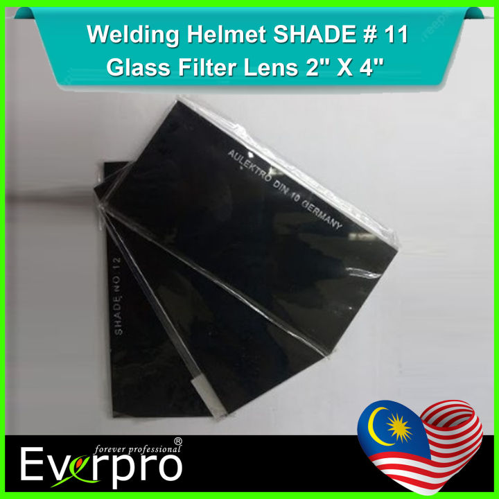 Welding Helmet SHADE # 11 Glass Filter Lens 2" X 4" | Lazada