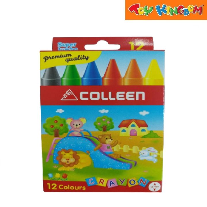Colleen 12 Colors Super Jumbo Size Premium Quality Crayon | Lazada PH