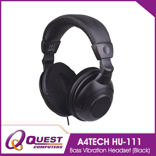 A4TECH HU-111 Bass Vibration Headset (Black) | Lazada PH