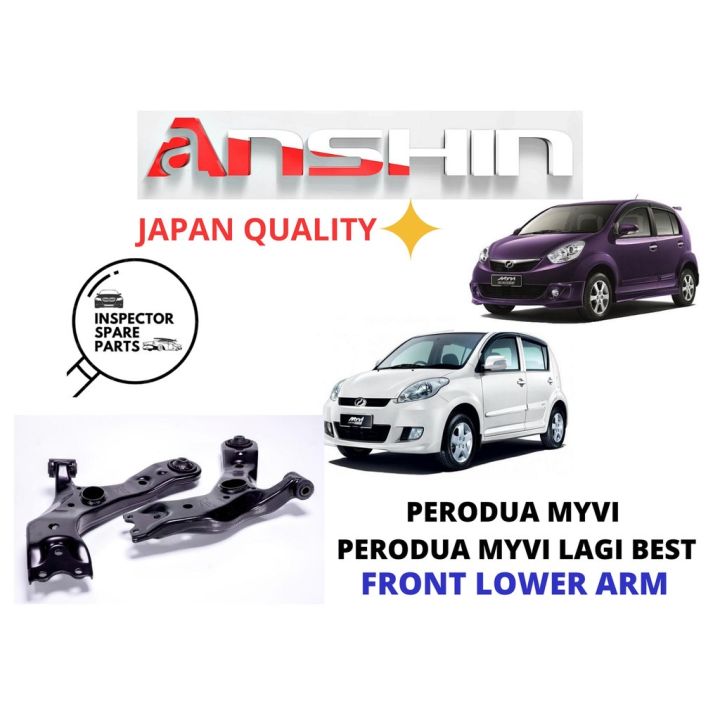 (JAPAN QUALITY) ANSHIN PERODUA MYVI MYVI LAGI BEST FRONT LOWER ARM | Lazada