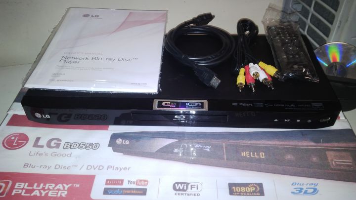 DVD BLURAY VCD CD PLAYER LG DP550 USB HDMI FULL HD EX DISPLAY ...