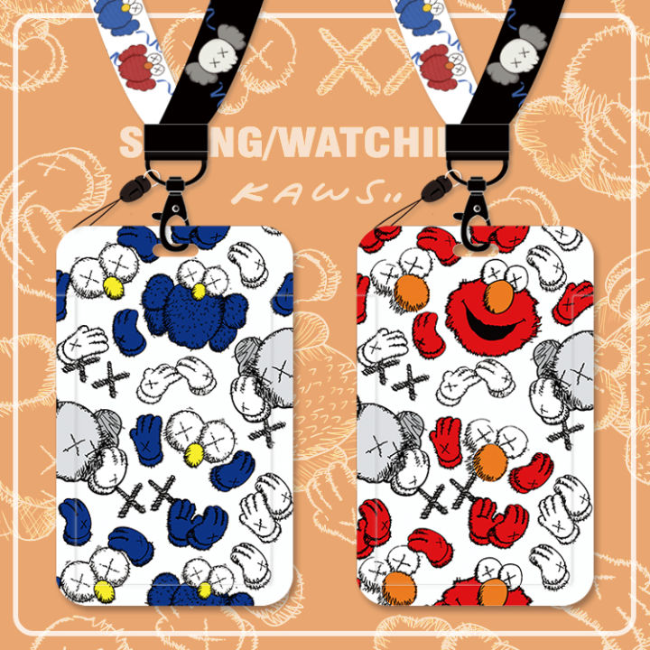 Elmo Kaws trendy bus card, campus meal card, cartoon protective cover ...