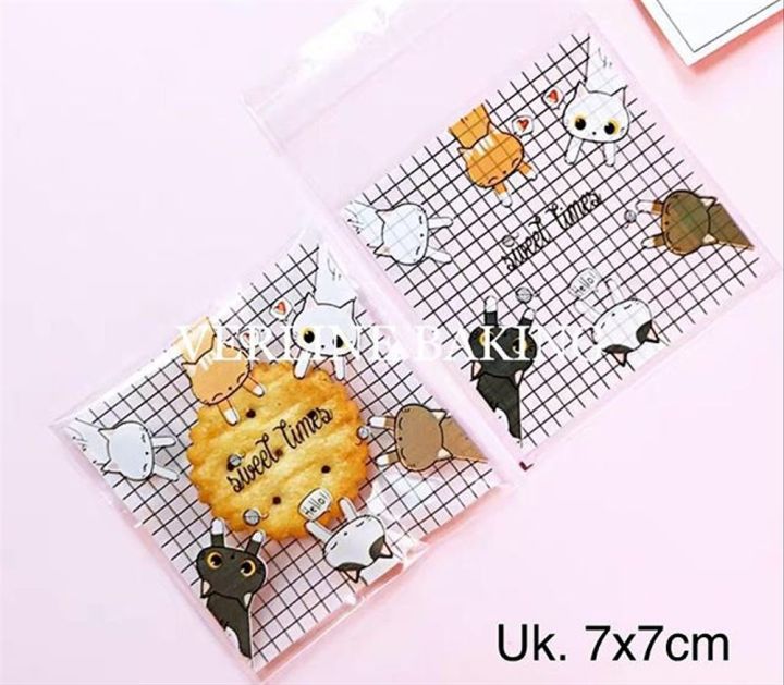 100 PCS PLASTIK KEMASAN KUE PLASTIK PIE PLASTIK PIE SUSU KEMASAN ...