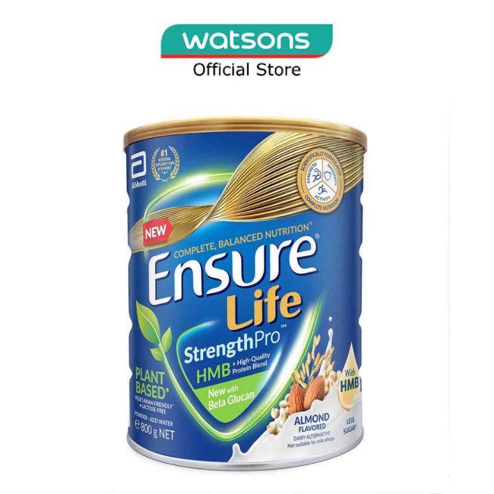 ENSURE LIFE Strength Pro With HMB Almond (Less Sugar) 800g | Lazada ...