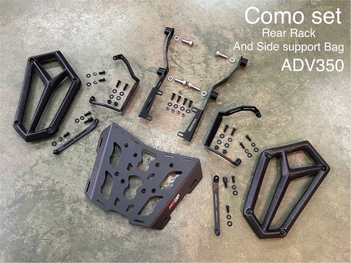 ADV350 Combo Rear Rack set ชุดแร็คท้าย+ชุดซัพพอร์ทกระเป๋าข้าง MOTOZAAA ...
