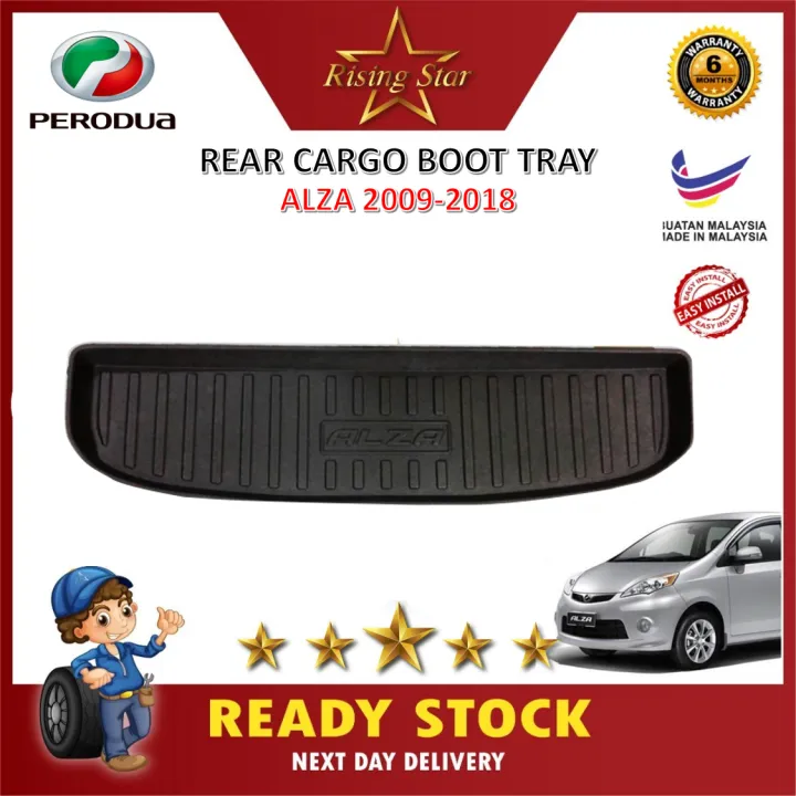 【PERODUA ALZA 2009-2018】 BOOTS TRAY / CARGO LUGGAGE TRAY | Lazada