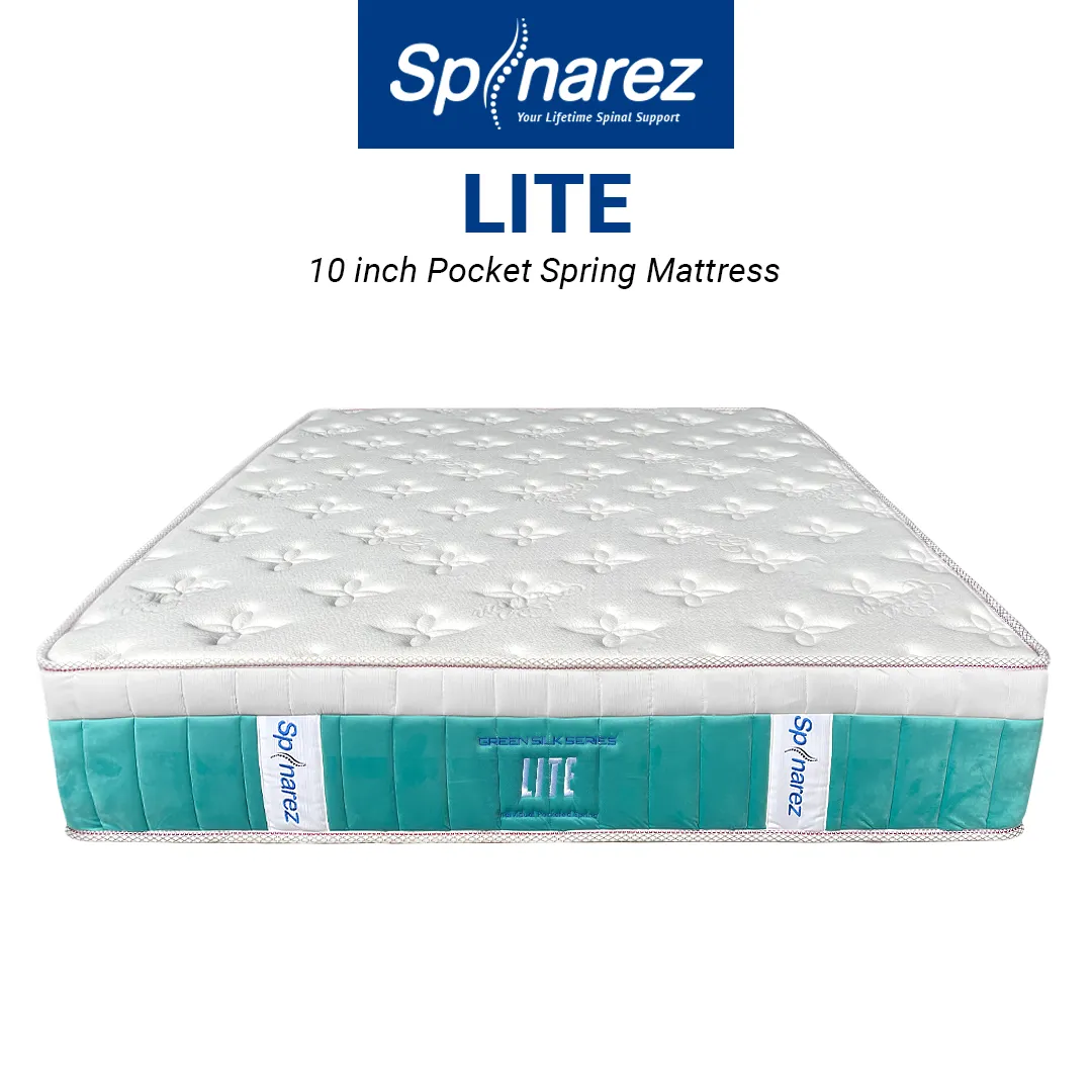 SpinaRez Lite Mattress 10 inch Individual Pocket Spring Mattress (King ...
