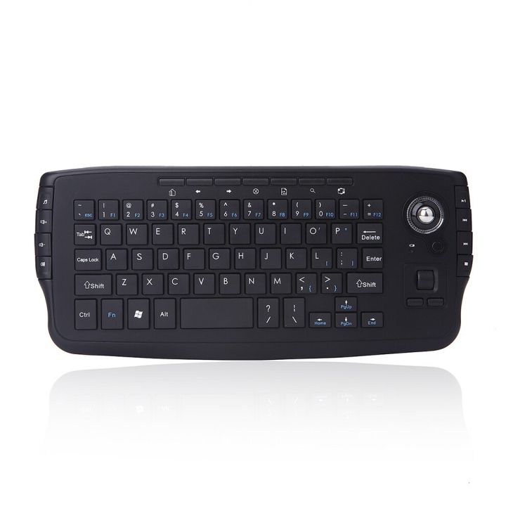 JOMAA Mini 2.4G Wireless Keyboard Trackball Air Mouse 1200dpi Function ...