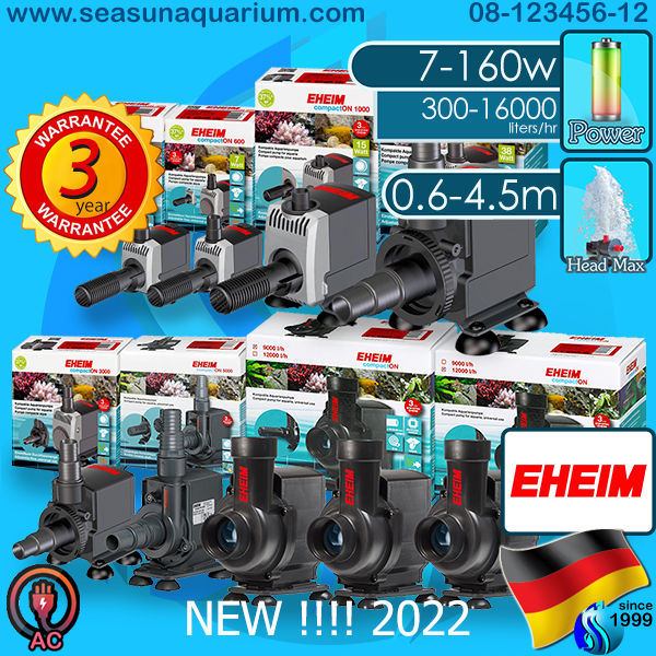 Eheim CompactOn 300 / 600 / 1000 / 2100 / 3000 / 5000 / 9000 / 12000 ...