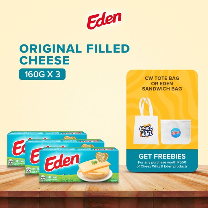 Eden Original - Processed Filled Cheese 160g with Milk Vitamins A & B2 ...