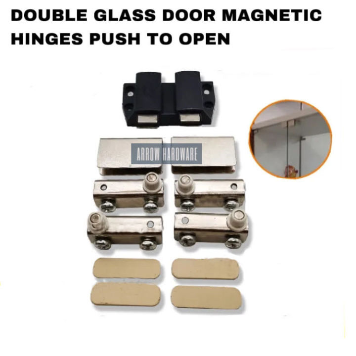 DOUBLE GLASS DOOR MAGNETIC CATCHES PUSH TO OPEN | Lazada PH