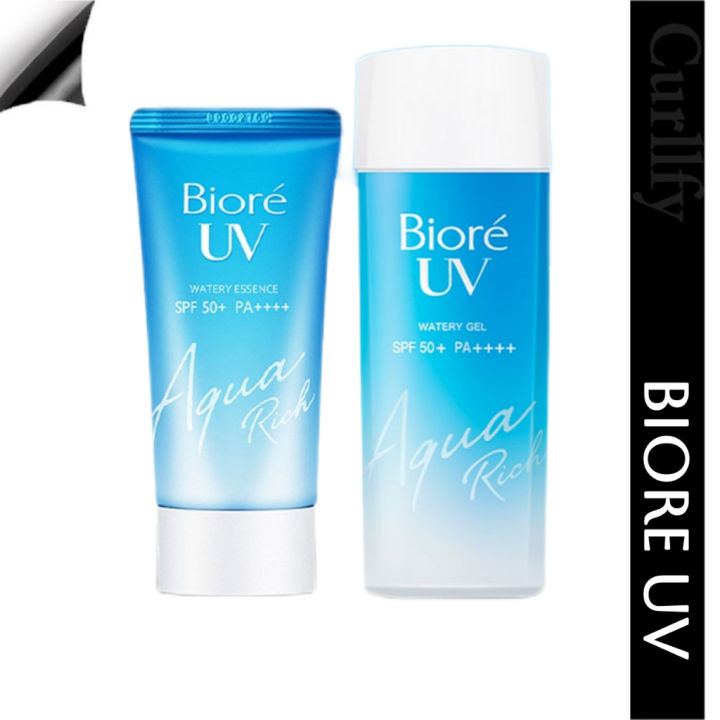 BIORE UV Aqua Rich Watery Essence/Gel Sunscreen Rich Water SPF 50+ PA++++ sunblock Japan version ...