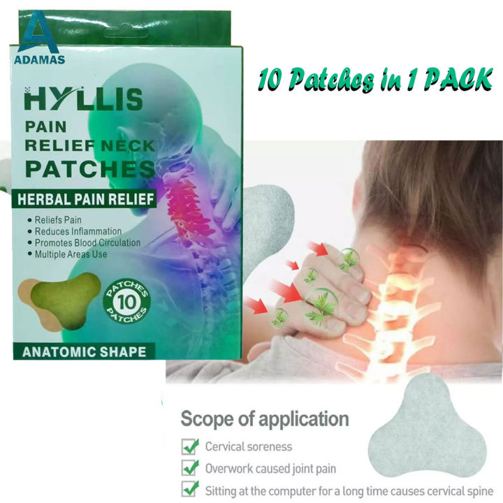 Pain Relief Neck/Vertebrace Patches Herbal Pain Relief (10 Patches ...