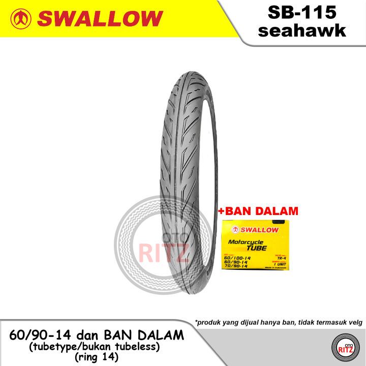 Ban Swallow 60/90-14 Seahawk SB-115 + Ban Dalam (Bukan Tubeless) | Lazada Indonesia