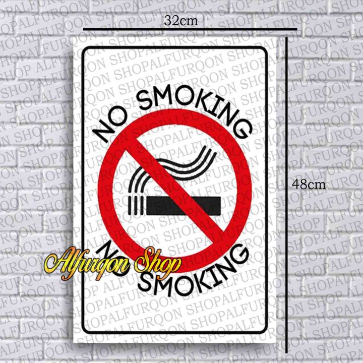 POSTER DILARANG MEROKOK / FOTO NO SMOKING / HIASAN DINDING / POSTER ...