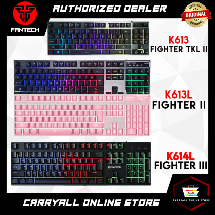 Fantech K614L Fighter III K613L K613 TKL Fighter II Membrane Gaming Keyboard | Lazada PH