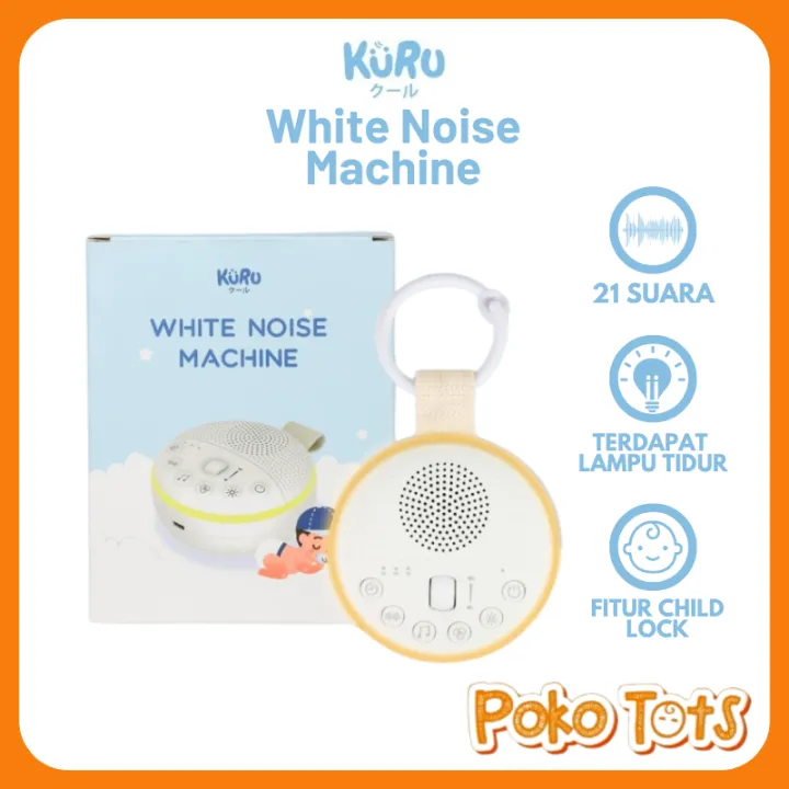 Kuru Baby W15 Portable White Noise Sound Machine Shusher with LED Night ...