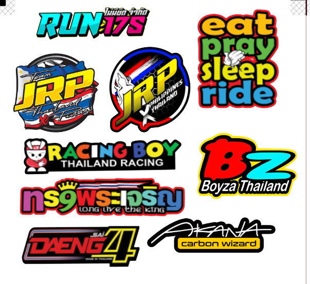 THAI STICKER SOLD PER PIECE PRE CUT WATERPROOF | Lazada PH