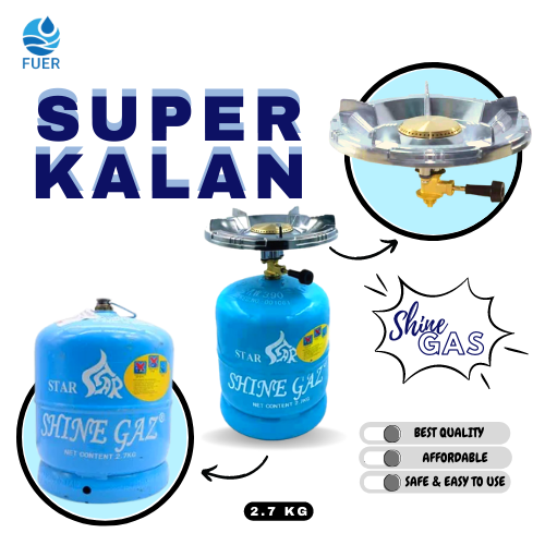Shine Gas SUPER KALAN with burner set 2.7kg NO GAS! | Lazada PH