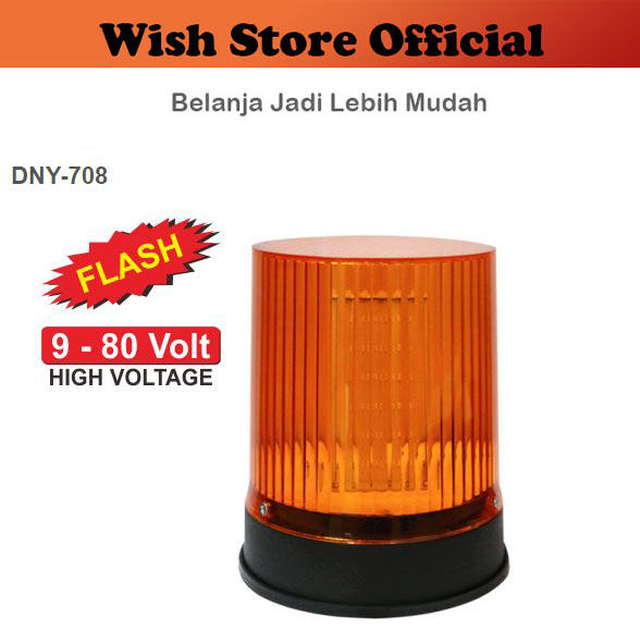 LAMPU PUTAR ROTARI ROTARY WARNING LIGHT SMD LED DNY-708 HIGH VOLTAGE ...