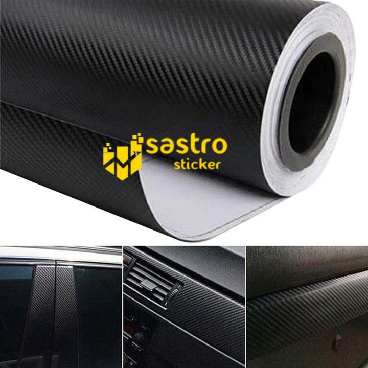 Stiker skotlet karbon 3D Lebar 150cm stiker skotlet mobil | Lazada ...