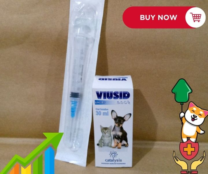 Viusid (Immune enhancer) 30ml for Dogs and Cats with 1 FREE SYRINGE ...